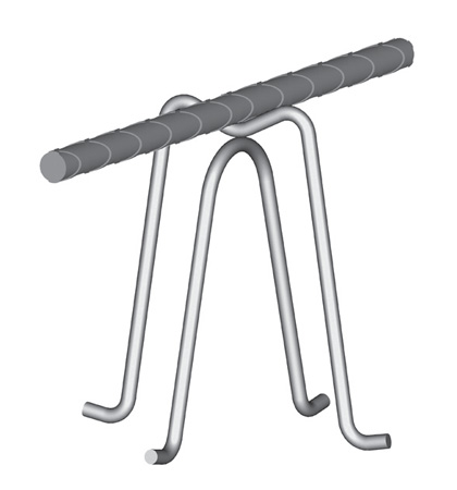 Rebar supports and spacing products